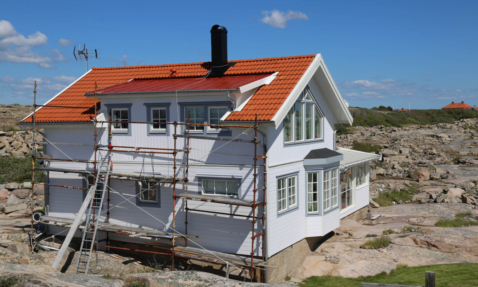 Bohus malmön blandar liggande och stående panel - OnceWall